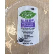 Wegmans Salad Bowl, Baby Greens And Ancient Grain: Calories, Nutrition ...