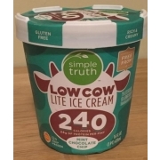 Simple Truth Low Cow, Lite Ice Cream, Mint Chocolate Chip: Calories ...