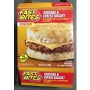 Fast Bites Sausage And Cheese Biscuit: Calories, Nutrition Analysis ...