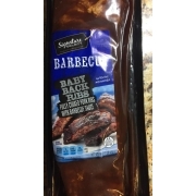 Signature Select Baby Pork Back Ribs With Barbecue Sauce: Calories ...