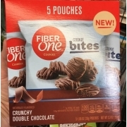Fiber One Cookie Bites, Crunchy Double Chocolate: Calories, Nutrition ...