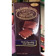 Sweet Obsession Dark Chocolate With Almonds: Calories, Nutrition ...