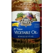First Street Vegetable Oil, All Purpose: Calories, Nutrition Analysis ...