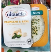 Alouette Soft Spreadable Cheese, Parmesan And Basil: Calories ...