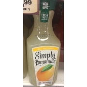 Simply Lemonade Lemonade, All Natural: Calories, Nutrition Analysis ...