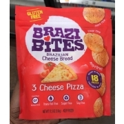 Brazi Bites 3 Cheese Pizza, Brazilian Cheese Bread: Calories, Nutrition ...