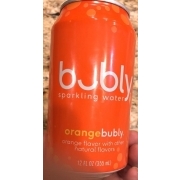Bubly Sparkling Water, Orange Flavor: Calories, Nutrition Analysis & More | Fooducate