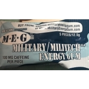 M.E.G Energy Gum, Military/Militech, Arctic Mint: Calories, Nutrition ...
