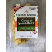 ShopRite Kitchen Cheese & Spinach Ravioli: Calories, Nutrition Analysis ...