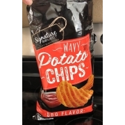 Signature Select Potato Chips, Wavy, BBQ Flavor: Calories, Nutrition ...