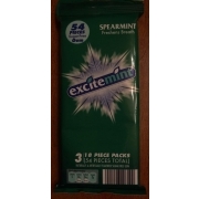 Excitemint Sugar Free Gum, Spearmint: Calories, Nutrition Analysis ...