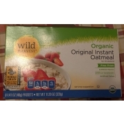 Wild Harvest Instant Oatmeal, Original: Calories, Nutrition Analysis ...