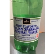Signature Select Sparkling Mineral Water, Lime Flavored: Calories ...