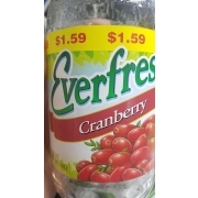 Everfresh Cranberry Juice: Calories, Nutrition Analysis & More | Fooducate