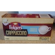 Folgers Cappuccino, French Vanilla, Instant Coffee Beverage Mix ...