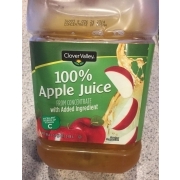 Clover Valley Apple Juice: Calories, Nutrition Analysis & More | Fooducate