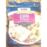 Meijer Cod Fillets: Calories, Nutrition Analysis & More | Fooducate