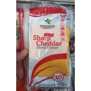 Freedom's Choice Sliced Cheese, Sharp Cheddar: Calories, Nutrition ...