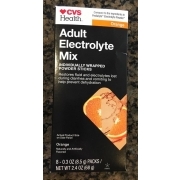 CVS Health Adult Electrolyte Mix, Orange: Calories, Nutrition Analysis ...