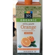 365 Everyday Value Orange Juice: Calories, Nutrition Analysis & More ...