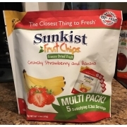 Sunkist Crunchy Fruit Chips, Strawberry And Banana: Calories, Nutrition ...
