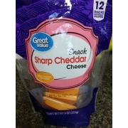 Great Value Snack, Sharp Cheddar Cheese: Calories, Nutrition Analysis ...