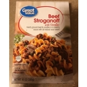 Great Value Beef Stroganoff With Noodles: Calories, Nutrition Analysis ...