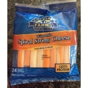 Crystal Farms Spiral String Cheese: Calories, Nutrition Analysis & More ...