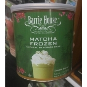 Barrie House Matcha Frozen, Smoothie Base Mix: Calories, Nutrition ...