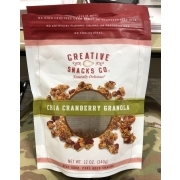 Creative Snacks Co Cereal, Granola, Chia Cranberry: Calories, Nutrition ...