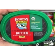 Horizon Spreadable Butter, Salted, Organic: Calories, Nutrition ...