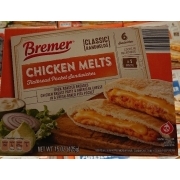 Bremer Sandwich, Chicken Melts: Calories, Nutrition Analysis & More ...