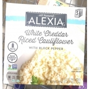 Alexia White Cheddar Riced Cauliflower With Black Pepper: Calories ...