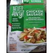 Never Any! Tomato And Basil, Chicken Sausage: Calories, Nutrition ...