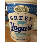 Sprouts Farmers Market Greek Yogurt, Plain: Calories, Nutrition ...