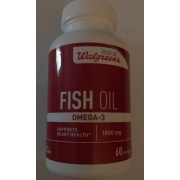 Well At Walgreens Fish Oil, Omega 3, Dietary Supplement: Calories ...