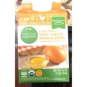 Simple Truth Organic Cage Free 100% Liquid Whole Eggs: Calories ...