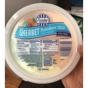 Sundae Shoppe Sherbet, Rainbow: Calories, Nutrition Analysis & More | Fooducate