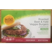 Wild Harvest Roasted Beet And Kale Veggie Burgers: Calories, Nutrition ...