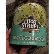 First Street Mint Chocolate Chip, Ice Cream: Calories, Nutrition ...