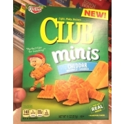 Keebler Club Crackers, Minis Cheddar Flavored: Calories, Nutrition ...