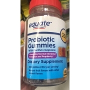 Equate Probiotic Gummies, Dietary Supplement: Calories, Nutrition ...