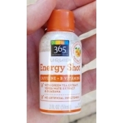 365 Everyday Value Energy Shot, Dietary Supplement: Calories, Nutrition ...