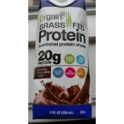 Orgain Protein Shake, Nutritional, Grass Fed, Creamy Chocolate Fudge ...