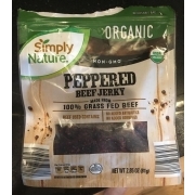 Simply Nature Peppered Beef Jerky: Calories, Nutrition Analysis & More ...