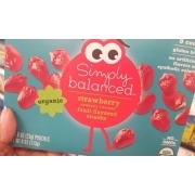 Simply Balanced Fruit Flavored Snacks, Strawberry: Calories, Nutrition ...