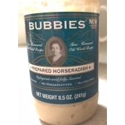Bubbies Prepared Horseradish: Calories, Nutrition Analysis & More | Fooducate