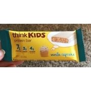 Think Kids Vanilla Cupcake, Protein Bar: Calories, Nutrition Analysis ...