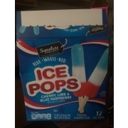 Signature Select Ice Pops, Cherry, Lime & Blue Raspberry: Calories ...