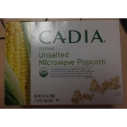 Cadia Popcorn, Unsalted, Organic: Calories, Nutrition Analysis & More ...